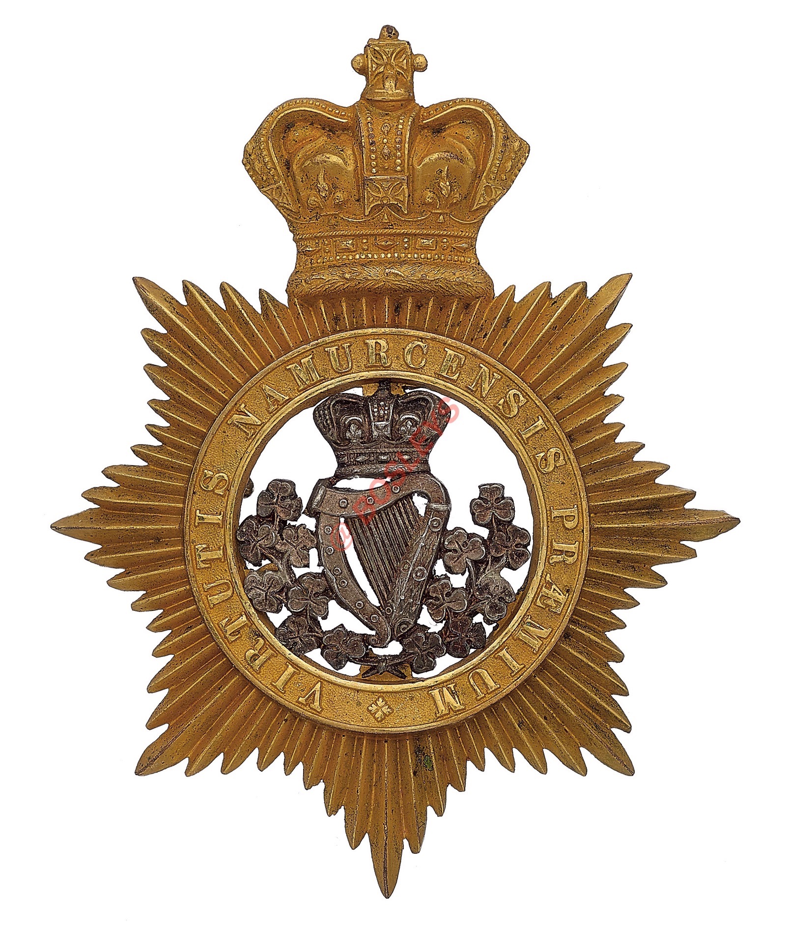 Badge. 18th (The Royal Irish) Regiment of Foot Victorian Officer’s ...