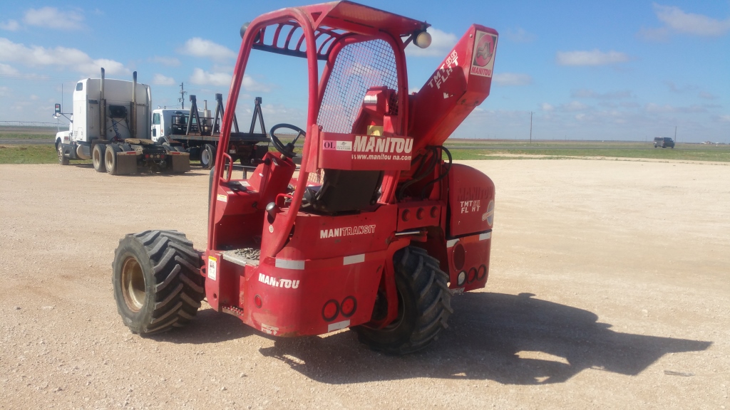 Manitou TMT 55 flht telescopic forklift 62 HP perkins 5500 pound's lift ...