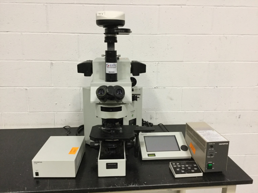 Olympus AX70 Provis Microscope, SN: 7G09255 , Includes Olympus U-PS ...