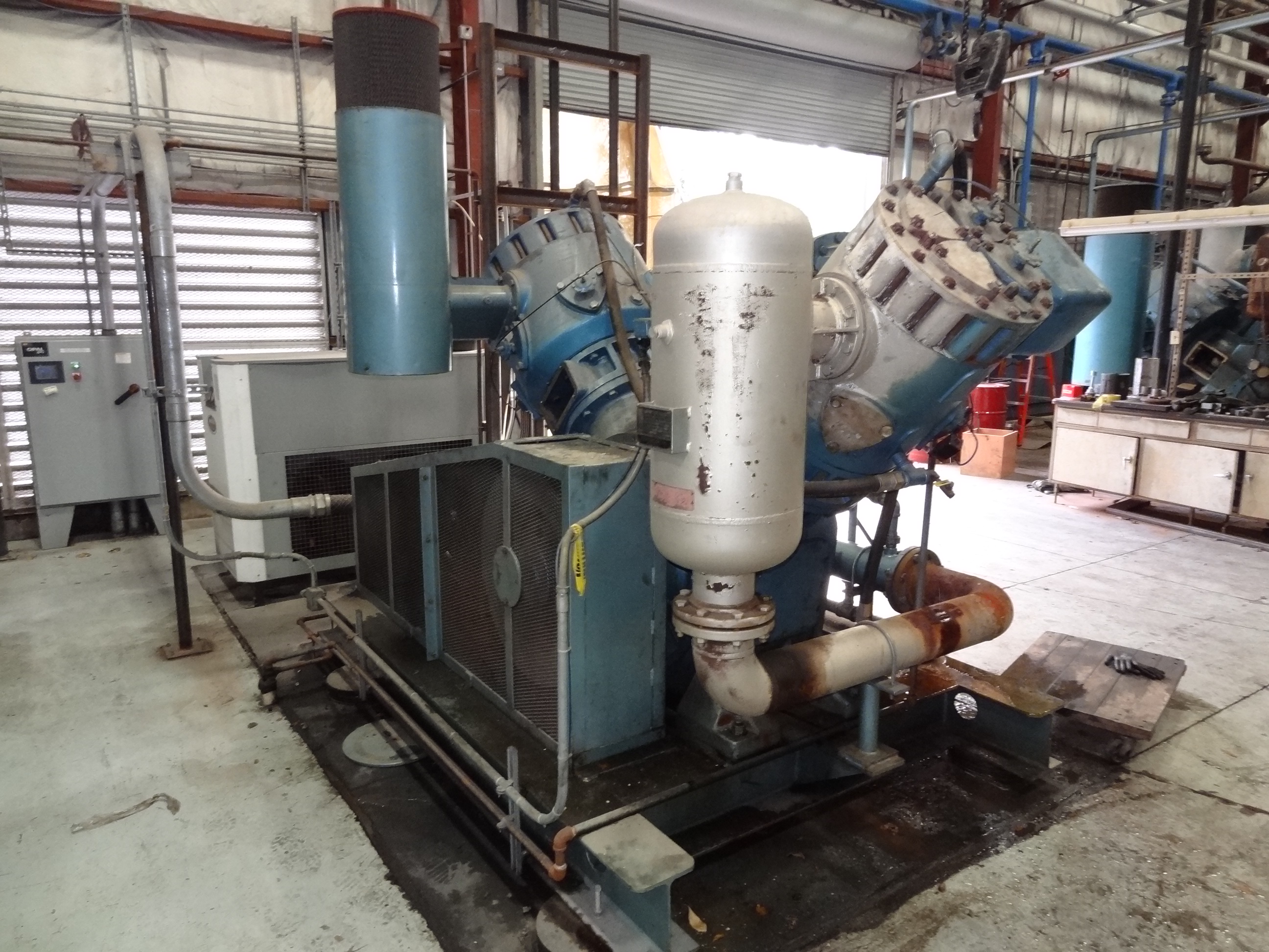 Belliss & Morcom VH29 250hp low pressure air compressor, S/N 8517 ...