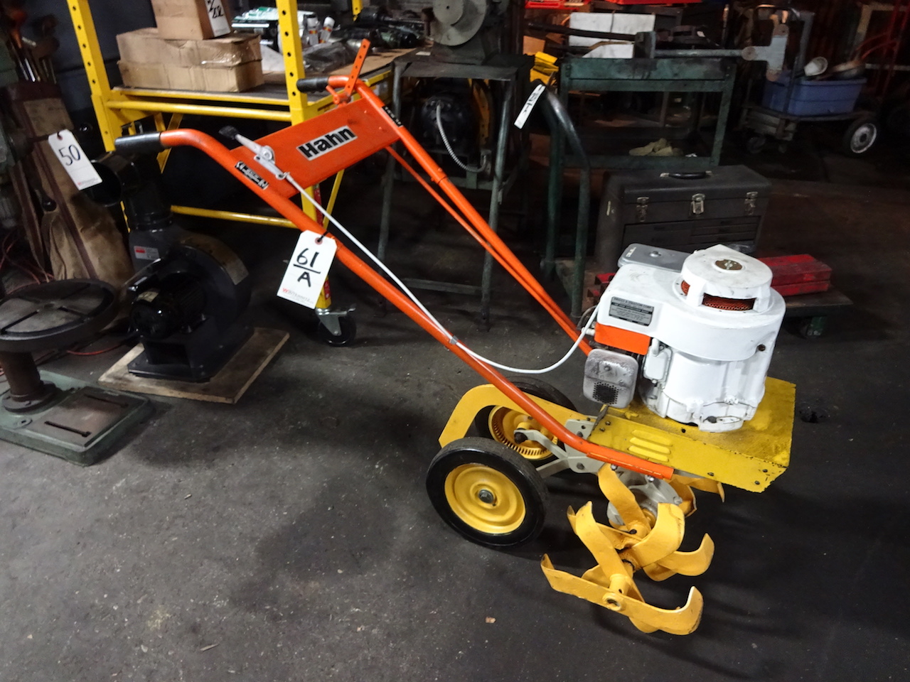 Hahn 22 in. Series 26 Model No. BHDT-124 Gas Powered Tiller, S/N 1201512