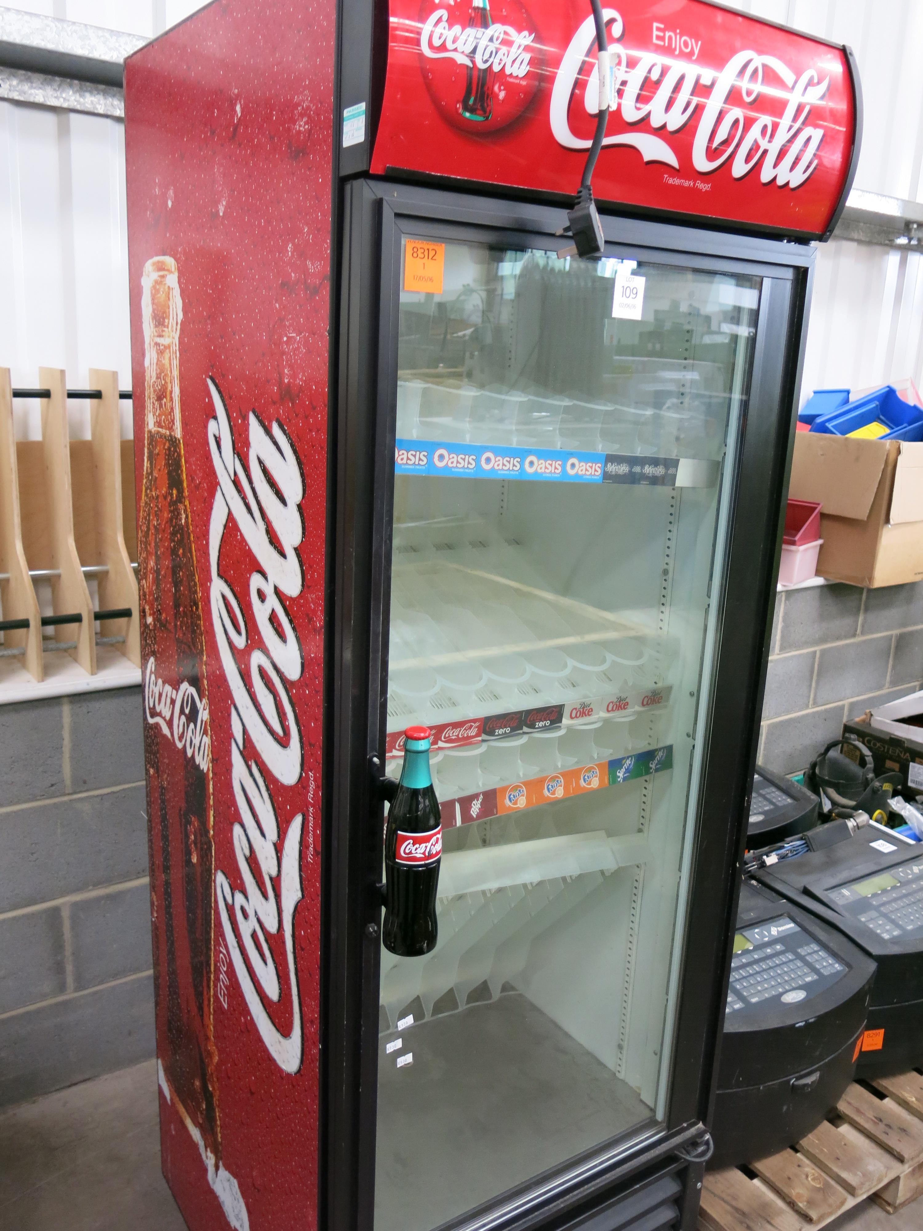 A Coca Cola display fridge. Please note there is a £5 + Lift Out Fee on ...
