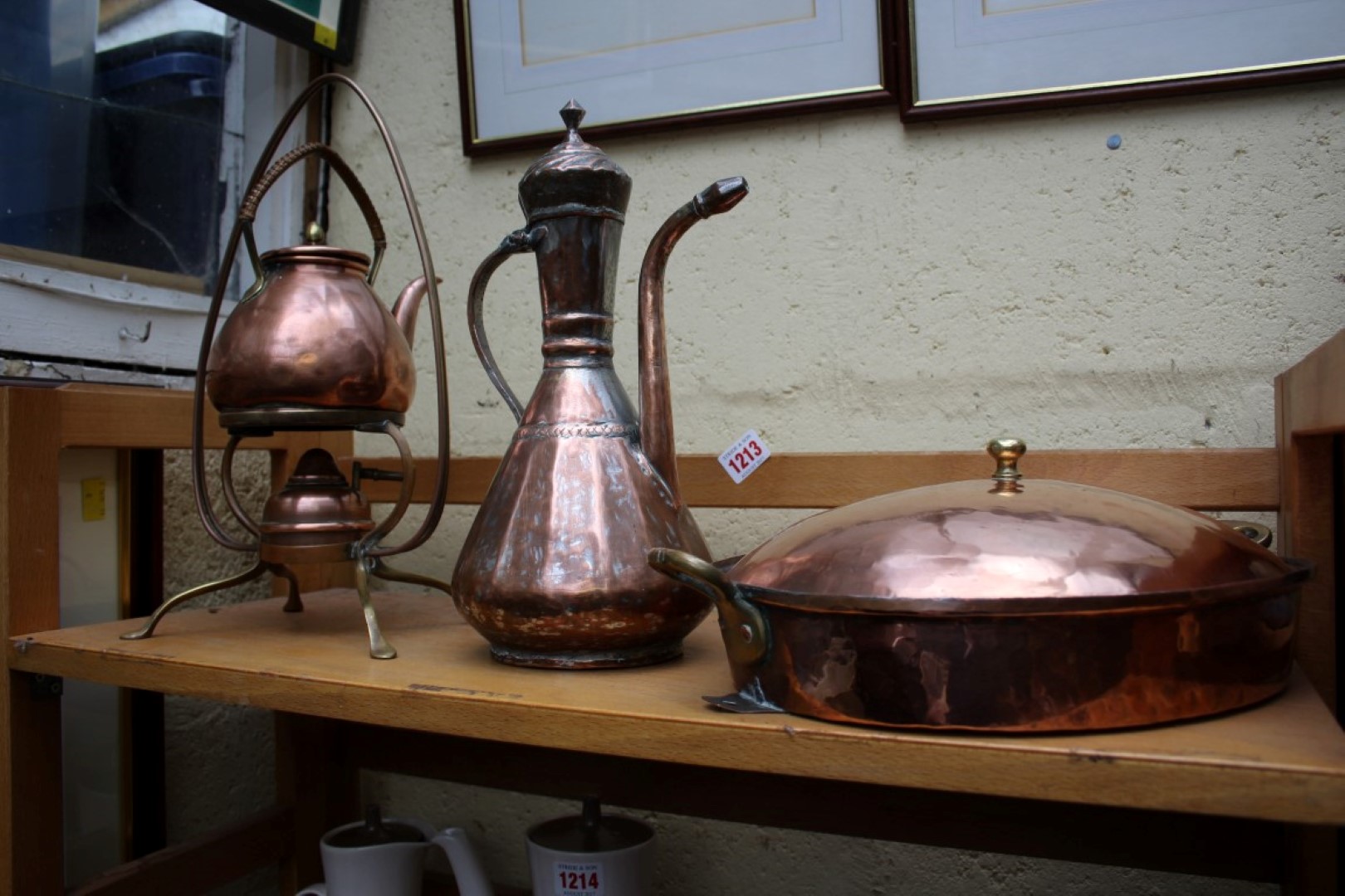 Three items of copper.