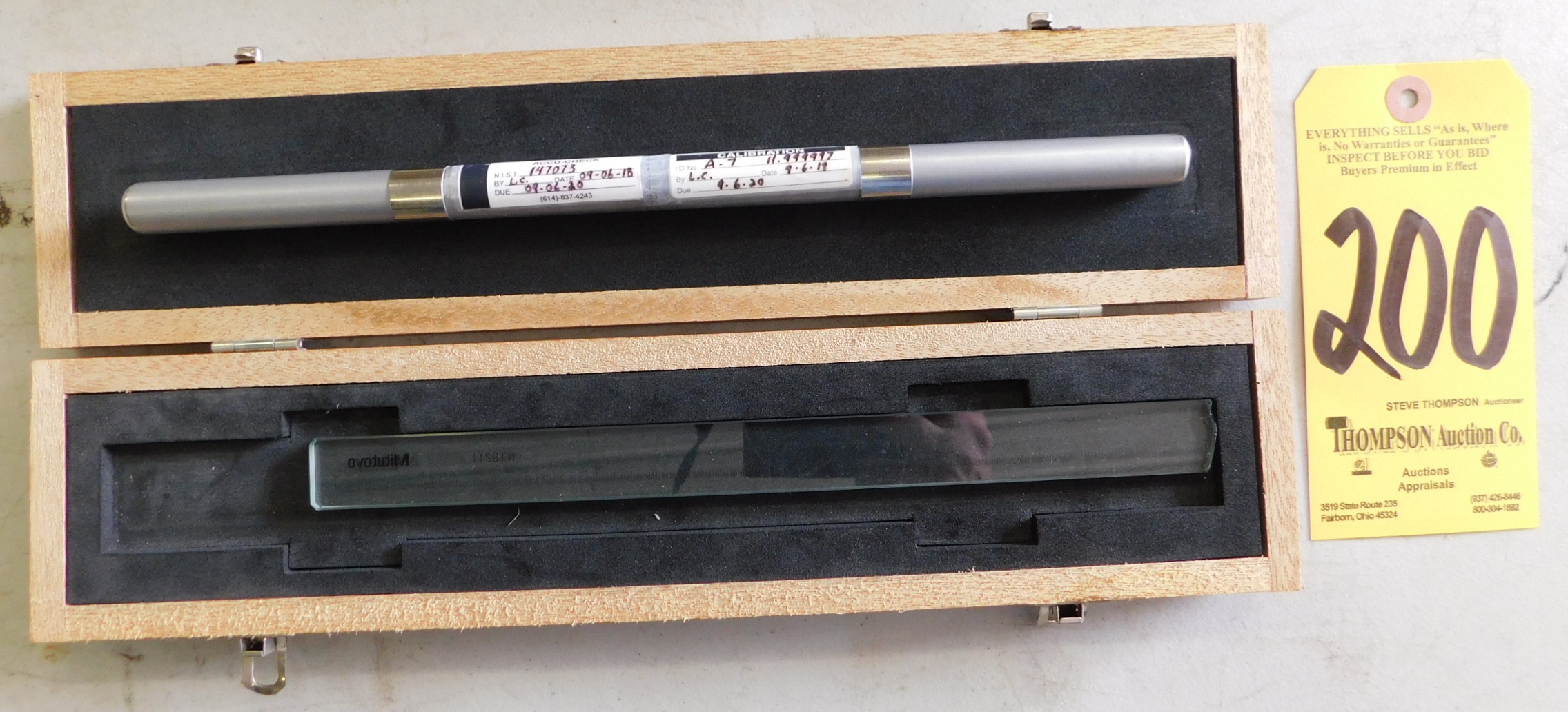 Mitutoyo Glass Scales, with Certs