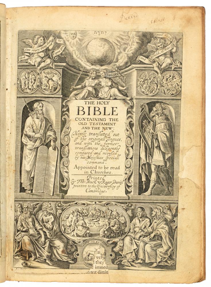 [KING CHARLES I PERIOD BIBLE] - THE HOLY BIBLE + BOOK OF COMMON PRAYER ...
