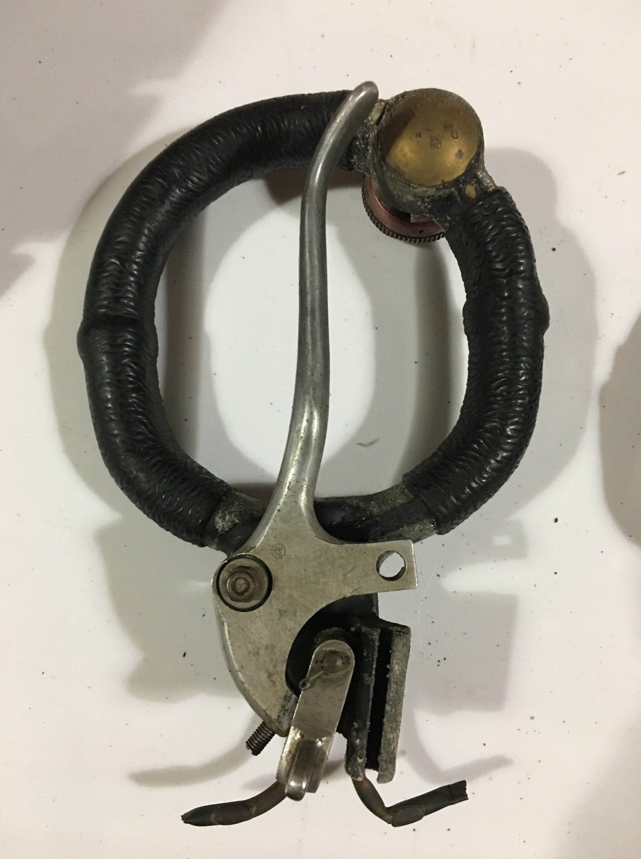 A Second World War RAF Spitfire control column spade grip, part number ...