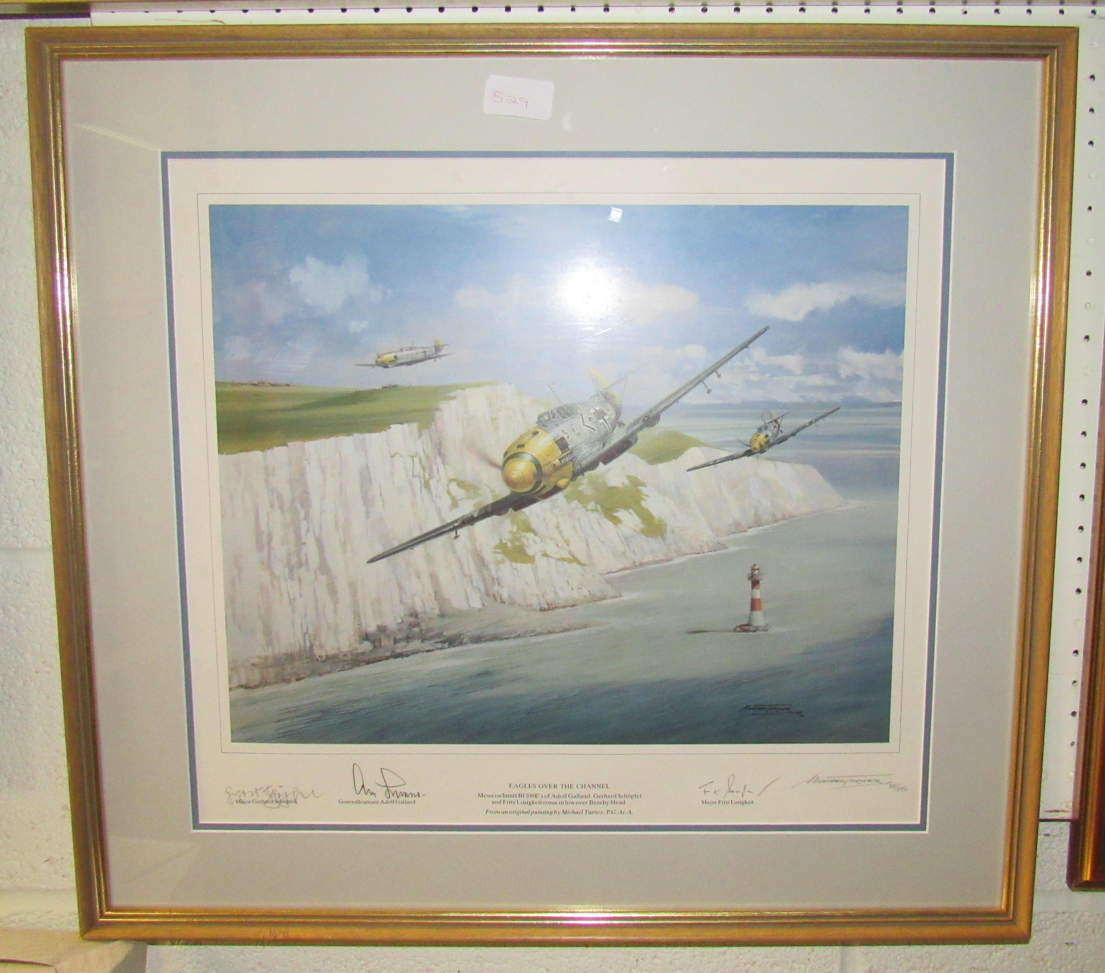 A framed and glazed signed limited edition print by Michael Turner, 56/ ...