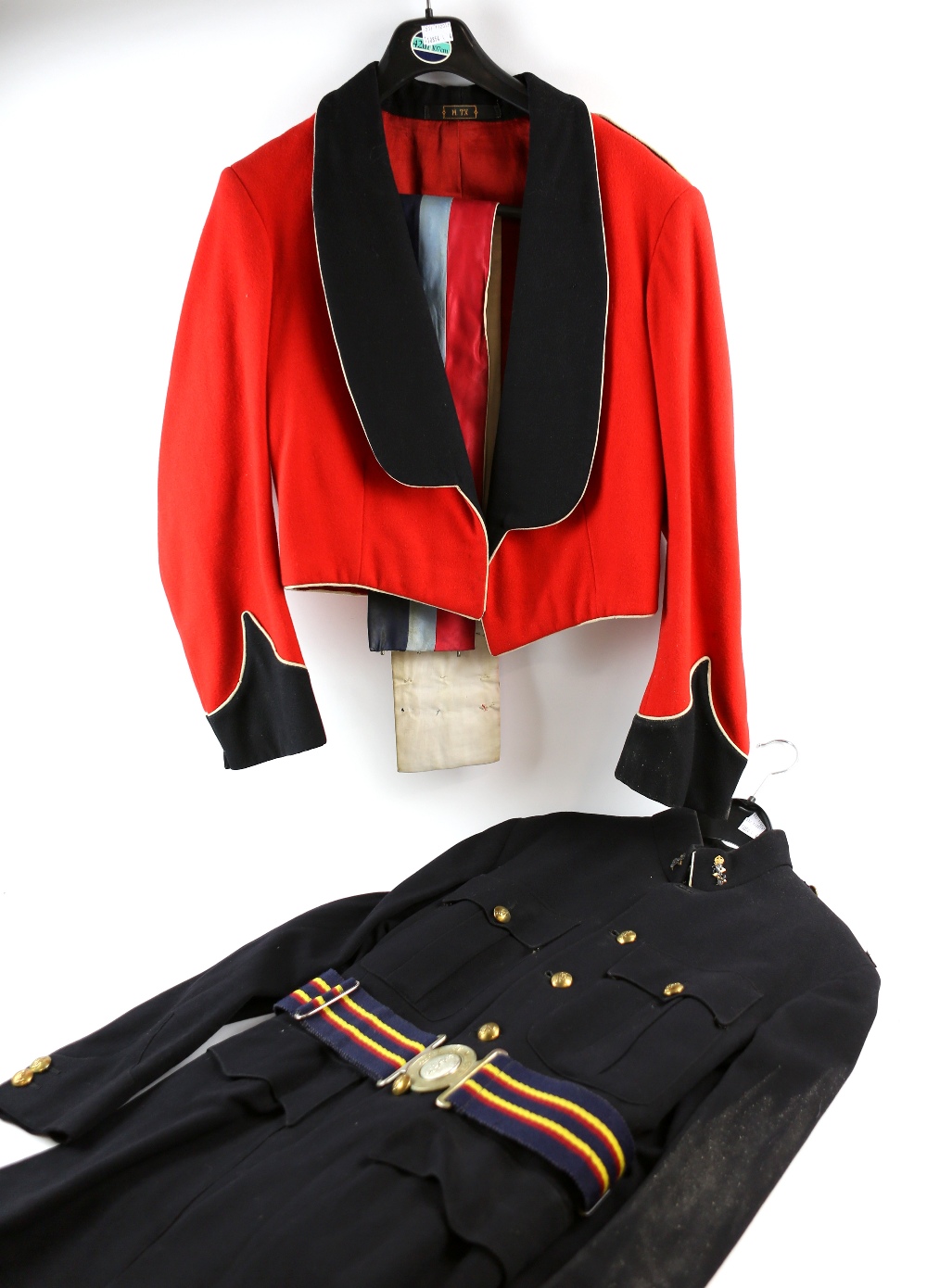 Military uniforms to include Royal Engineers x 2, Officers' Mess jacket ...