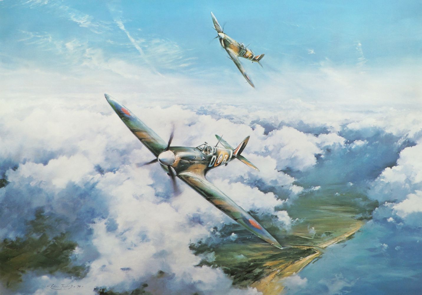 Robert Taylor, British b.1946- Spitfire '79; lithograph in colours ...