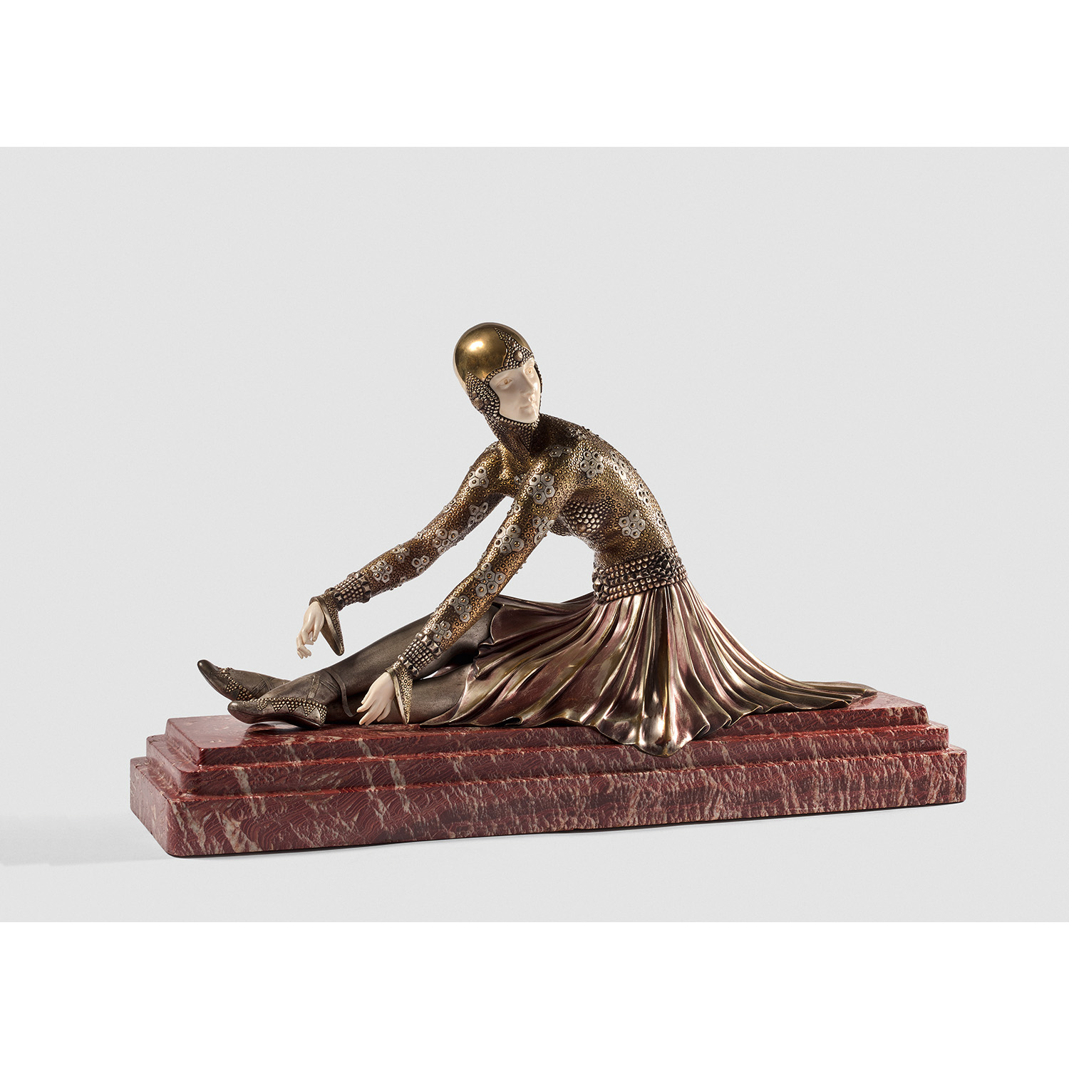 DEMETER H. CHIPARUS (1886-1947)TanaraSculpture chryséléphantine en ...