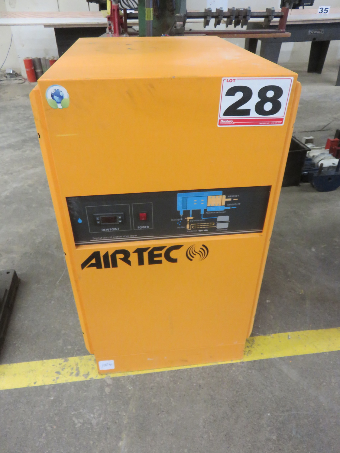 2018 AIRTEC MODEL TR-100HP REFRIGERATED AIR DRYER