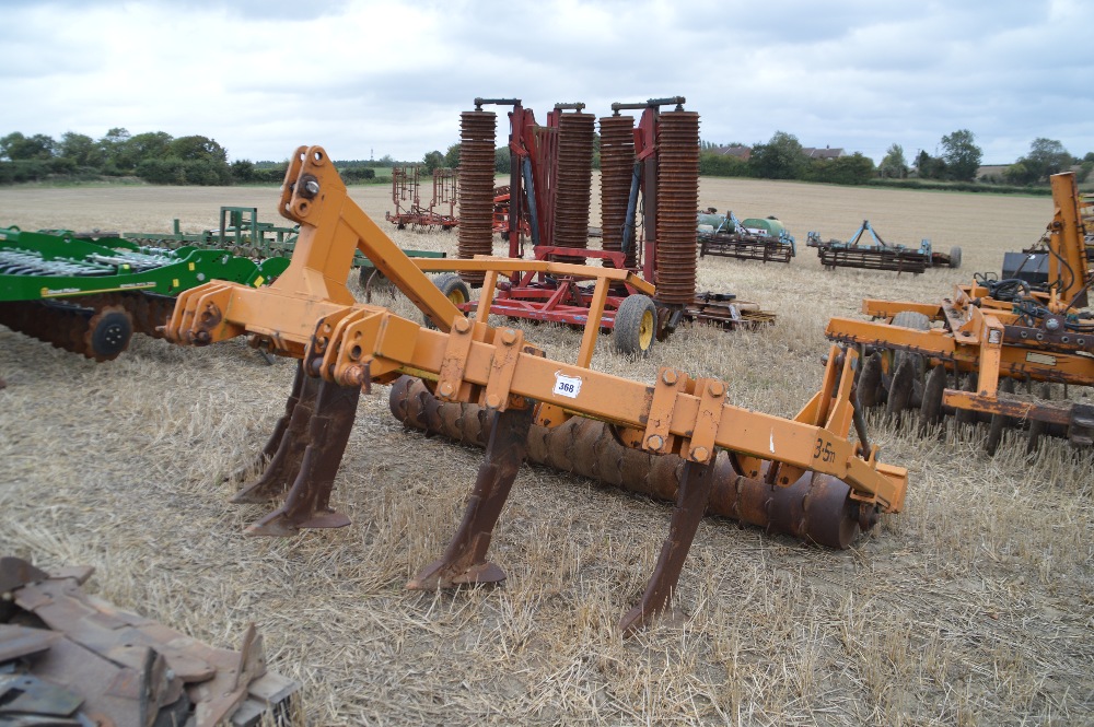 Simba Flatliner 500/3 five leg subsoiler with packer. Serial number ...