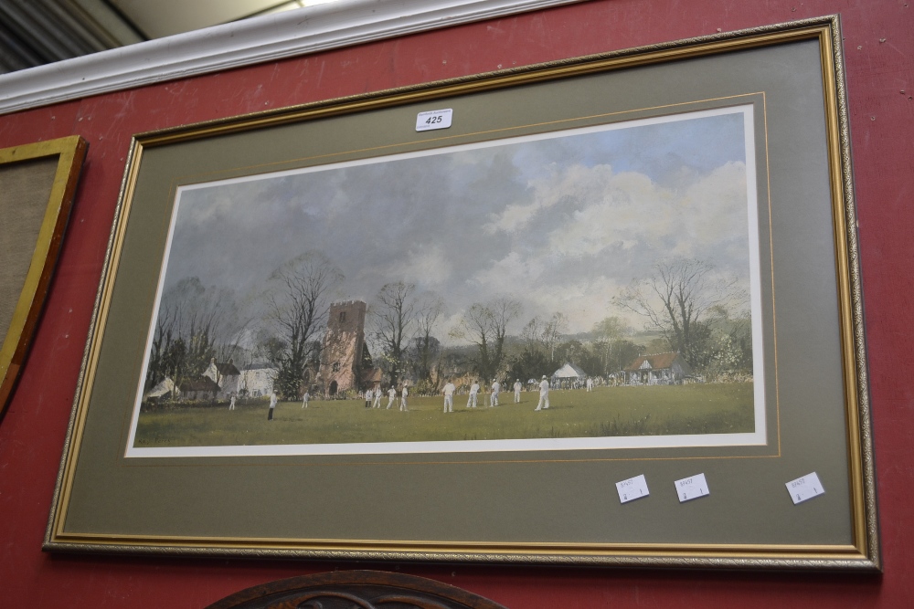 Roy Perry, after, The Opening Match print, framed