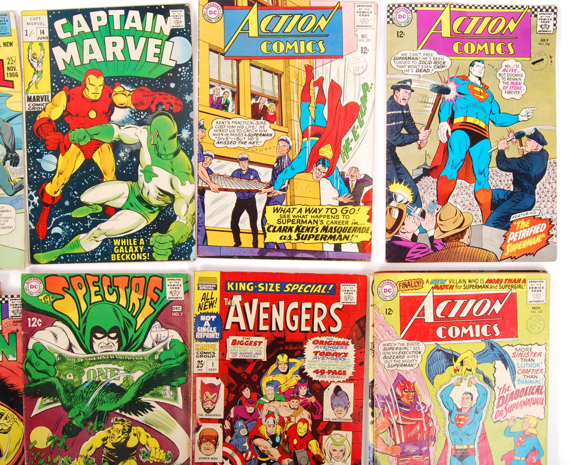 A good assorted collection of original vintage 1960's Marvel & DC ...