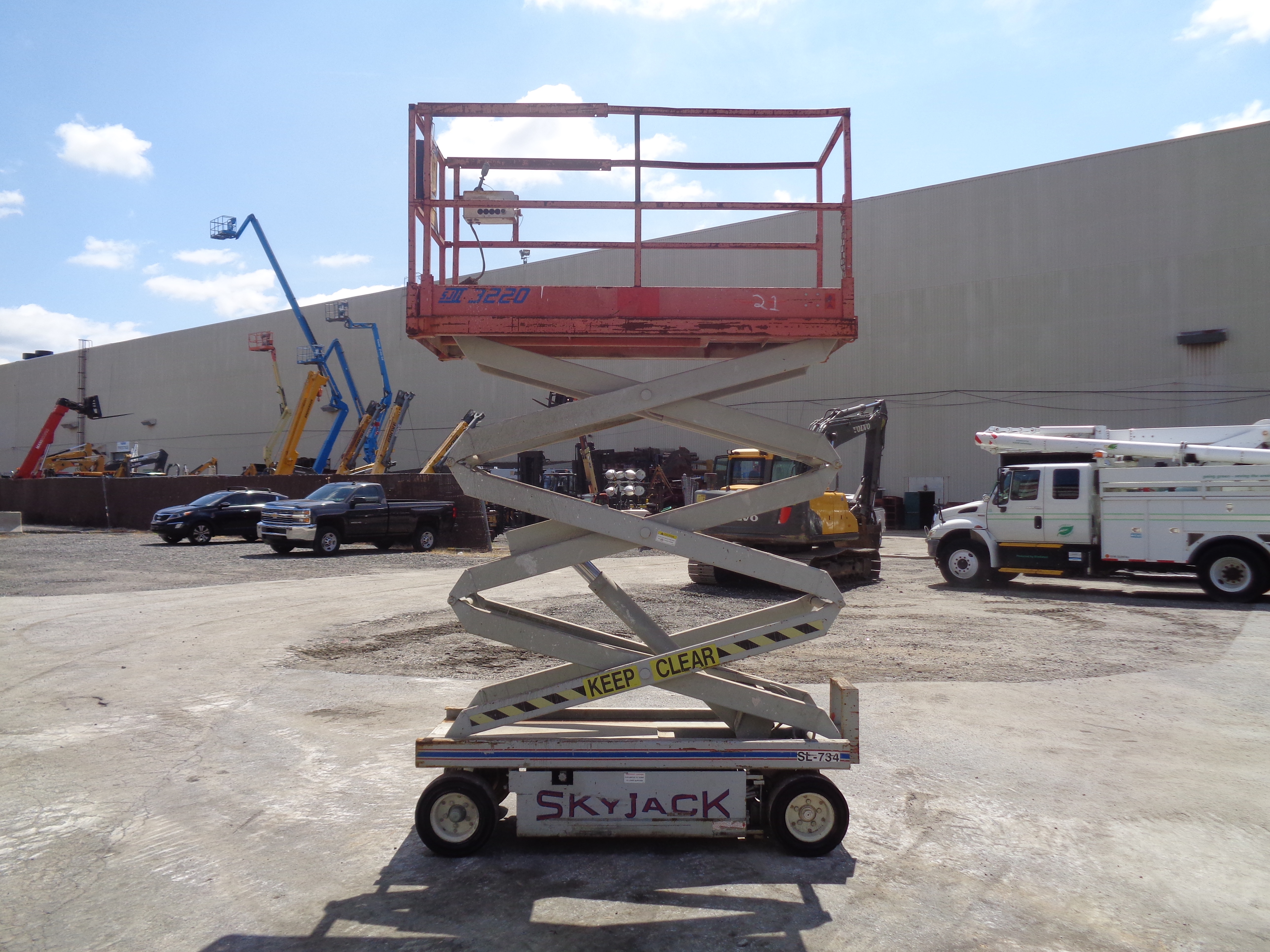 Skyjack 3220 Scissor Lift Make: Skyjack Model SJ 3220 20 ft. height ...