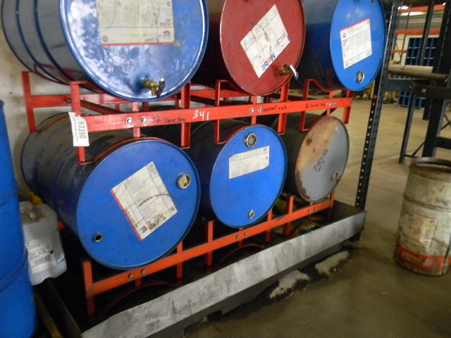 Stackable 55 Gallon Drum Racks 2 with drip pan