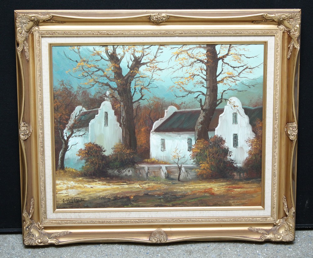 Robert Van Cleef (1914), A Still Autumn Morning, oil on canvas, 40cm x 50cm