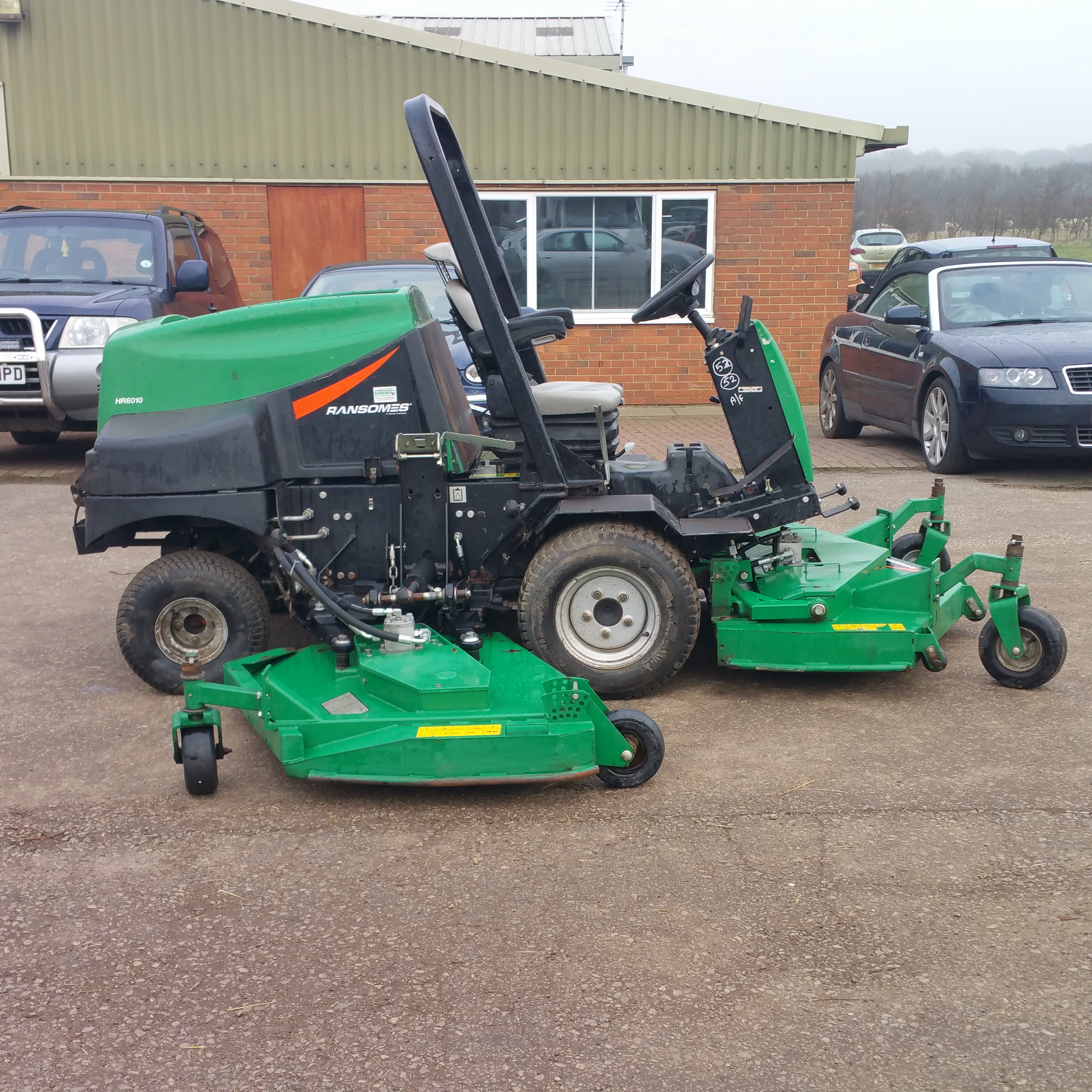 Ransomes / Jacobsen HR6010 mower 3 rotary hydraulic driven decks ...