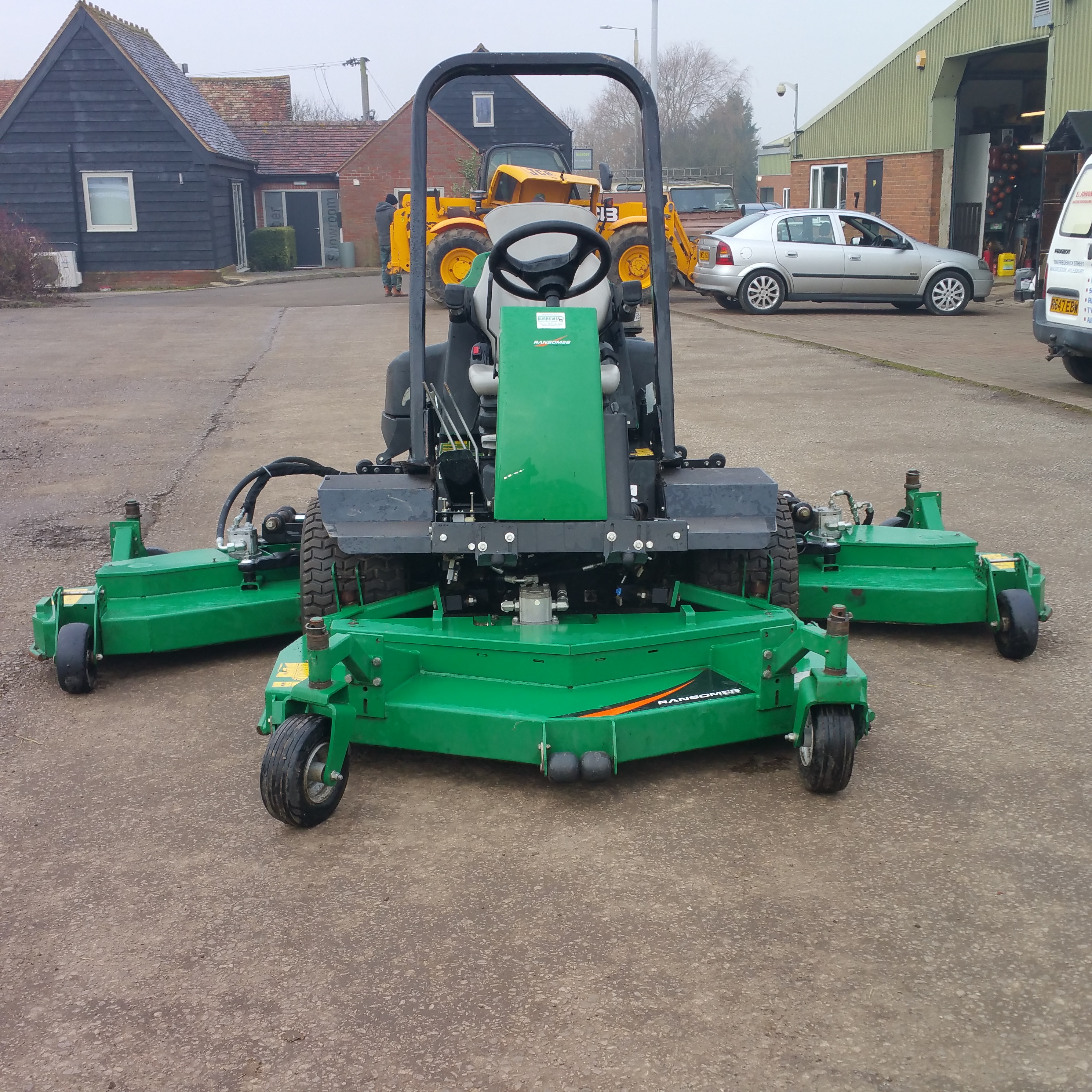 Ransomes / Jacobsen HR6010 mower 3 rotary hydraulic driven decks ...