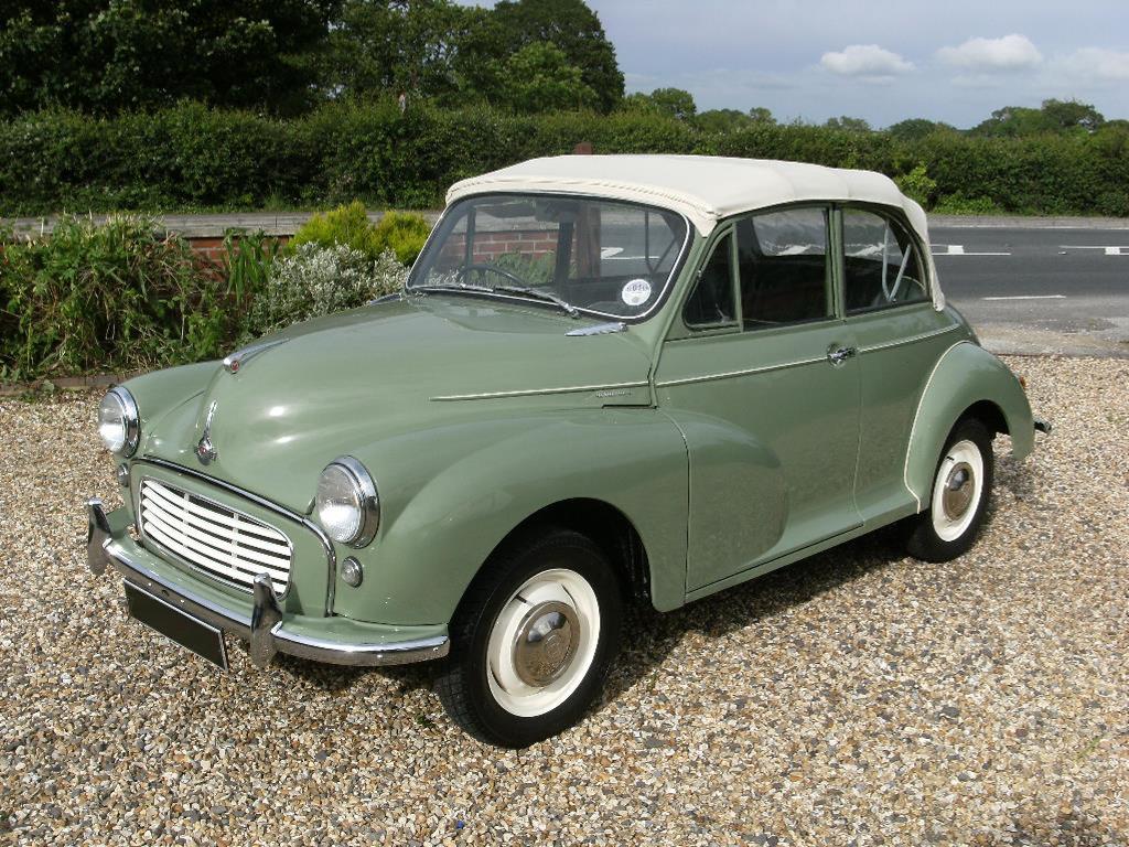 A 1976 Morris Minor post production convertible, registration number ...