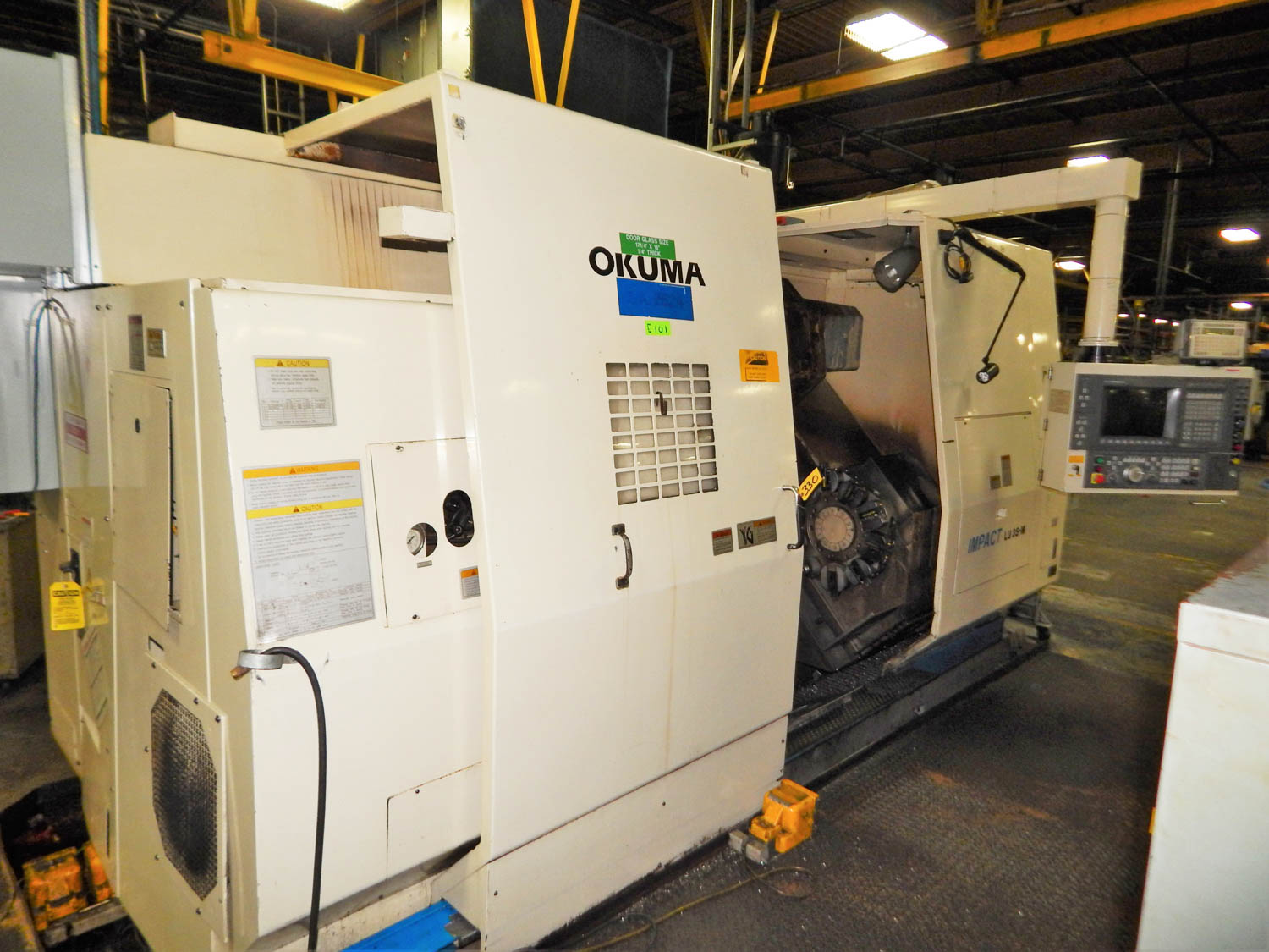 OKUMA IMPACT LU35-M CNC LATHE, WITH OKUMA OSP7000L CNC CONTROL PANEL ...