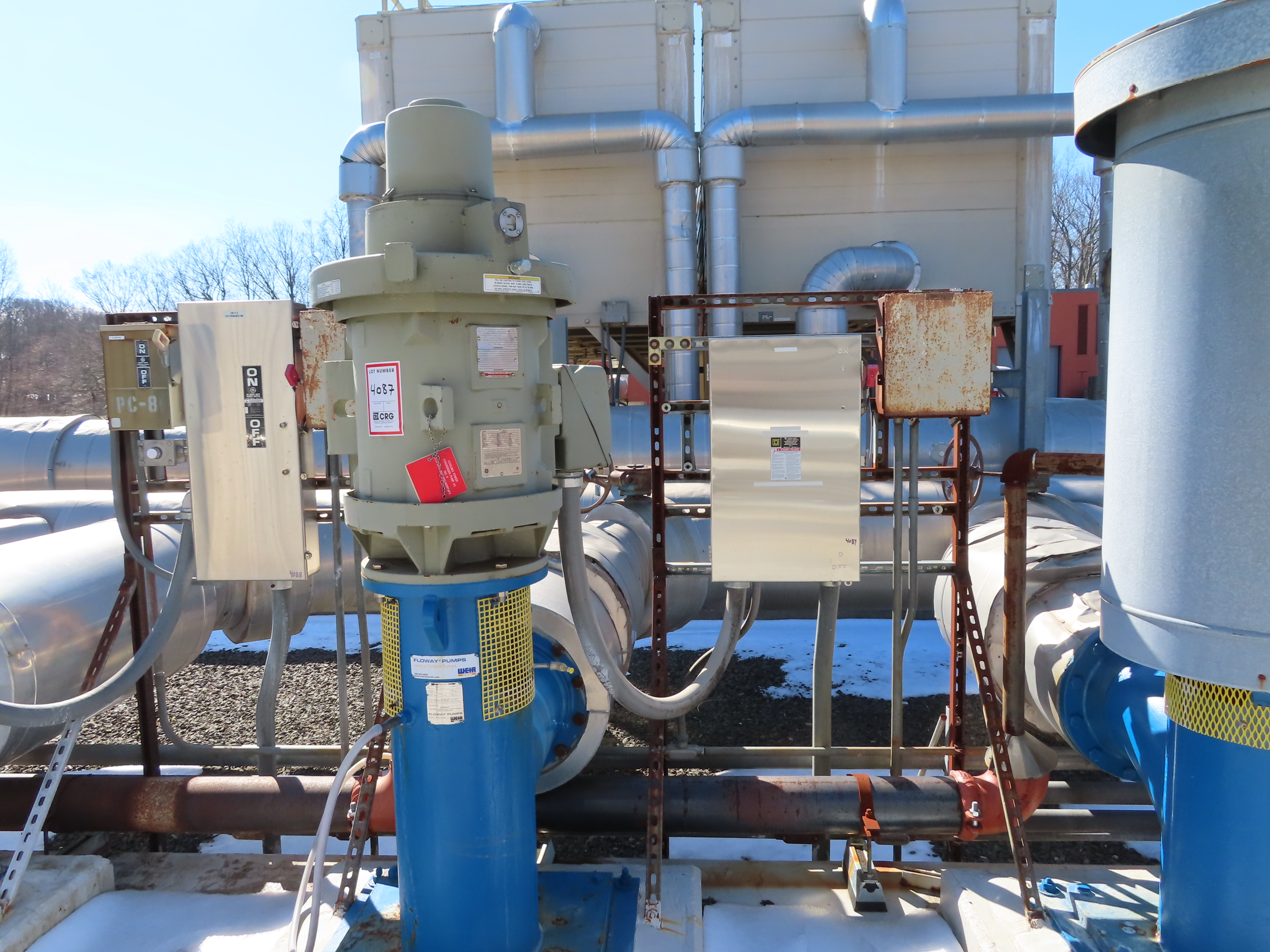 Floway vertical turbine pump, type VTP, 75 hp, flow rate 2500 gpm, s/n ...