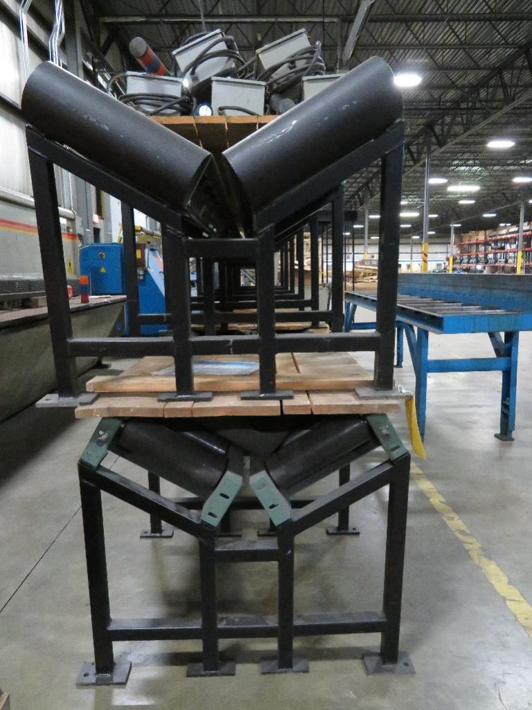 LOT: (2) Hytrol V-Shaped Roller Conveyors, S/N FRV001, 15 ft. Long x 22 ...