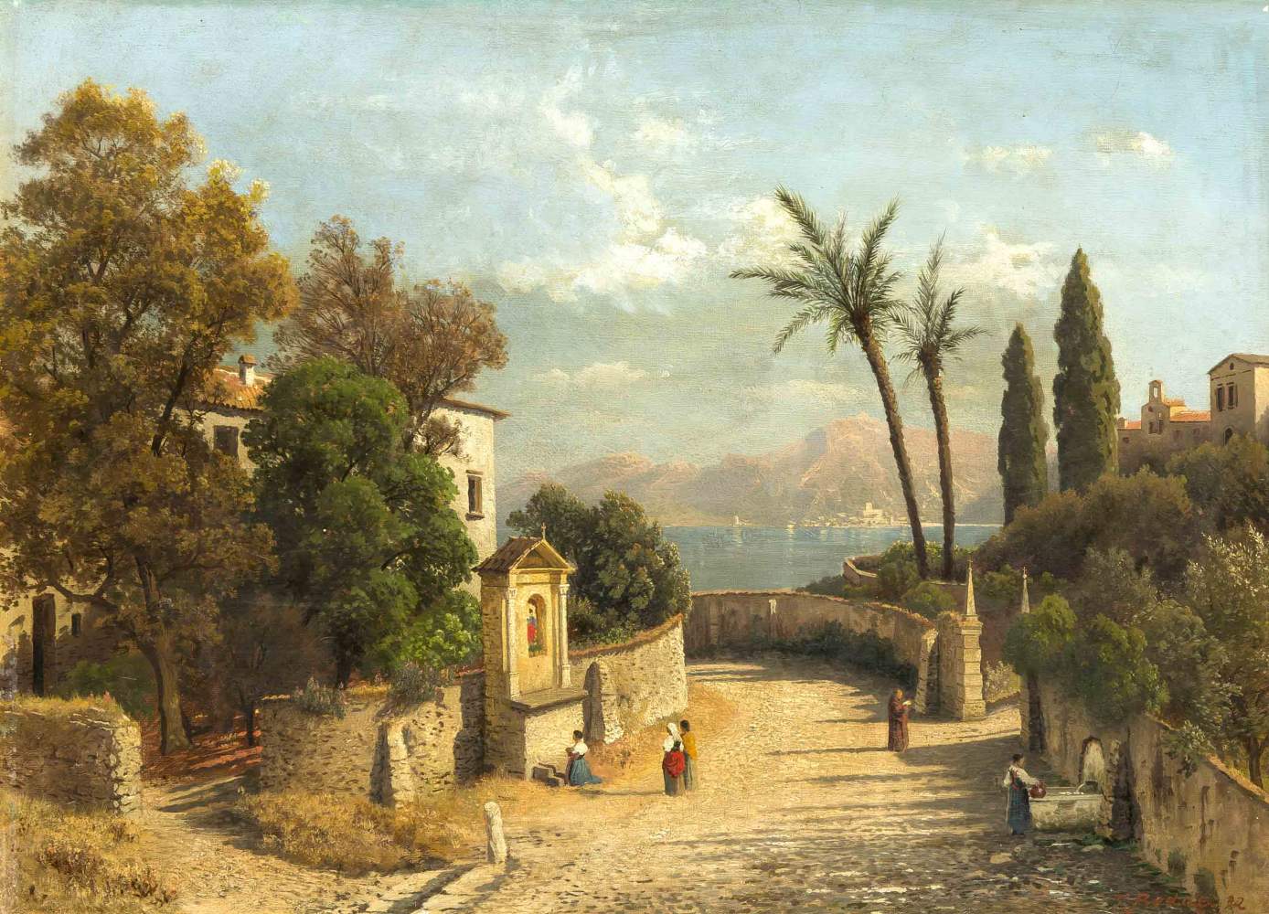 Carl Gustav Rodde (1830-1906), Landschaftsmaler aus Danzig, studierte ...