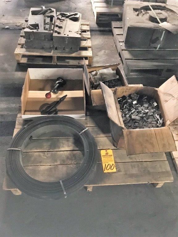 Pallet of Banding Supplies consisting of (2) Boxes 1" Crimps, Steel ...