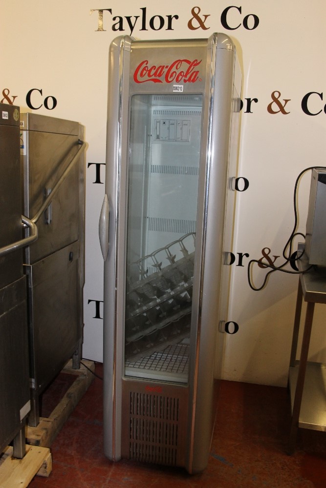 Slim Line Coca Cola Retail Drinks Display Fridge- Tested- 1-ph- NO VAT