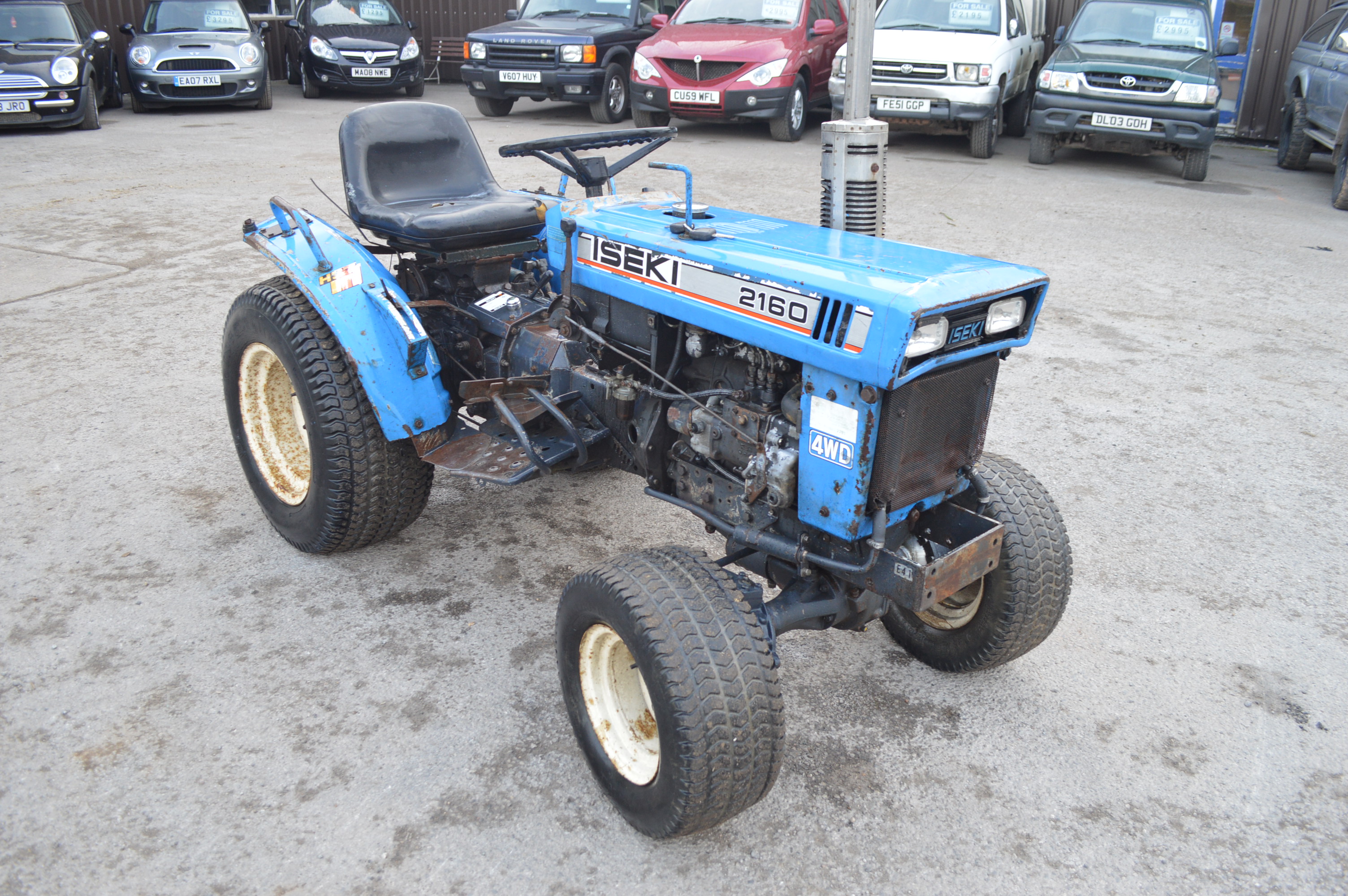 ISEKI 2160 TRACTOR, 4WD, PTO, TOW BAR AND MITSUBISHI 3 CYLINDER ENGINE ...