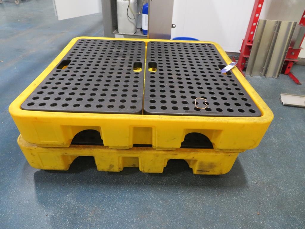 2 x Plastic Bunded Stands (1.3 x 1.37m).