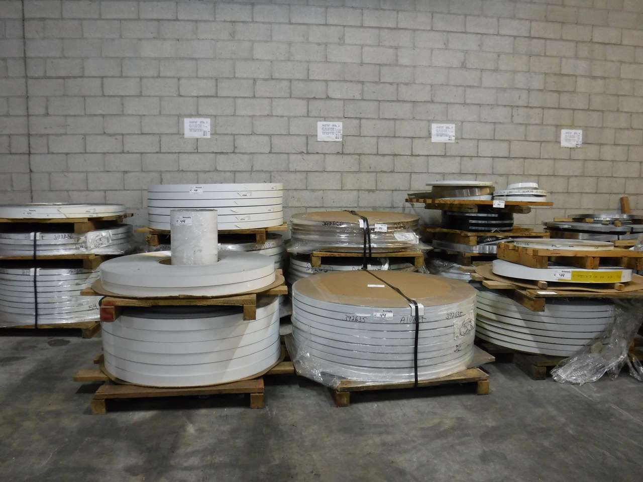 Pallets of Aluminum Coil Various Widths