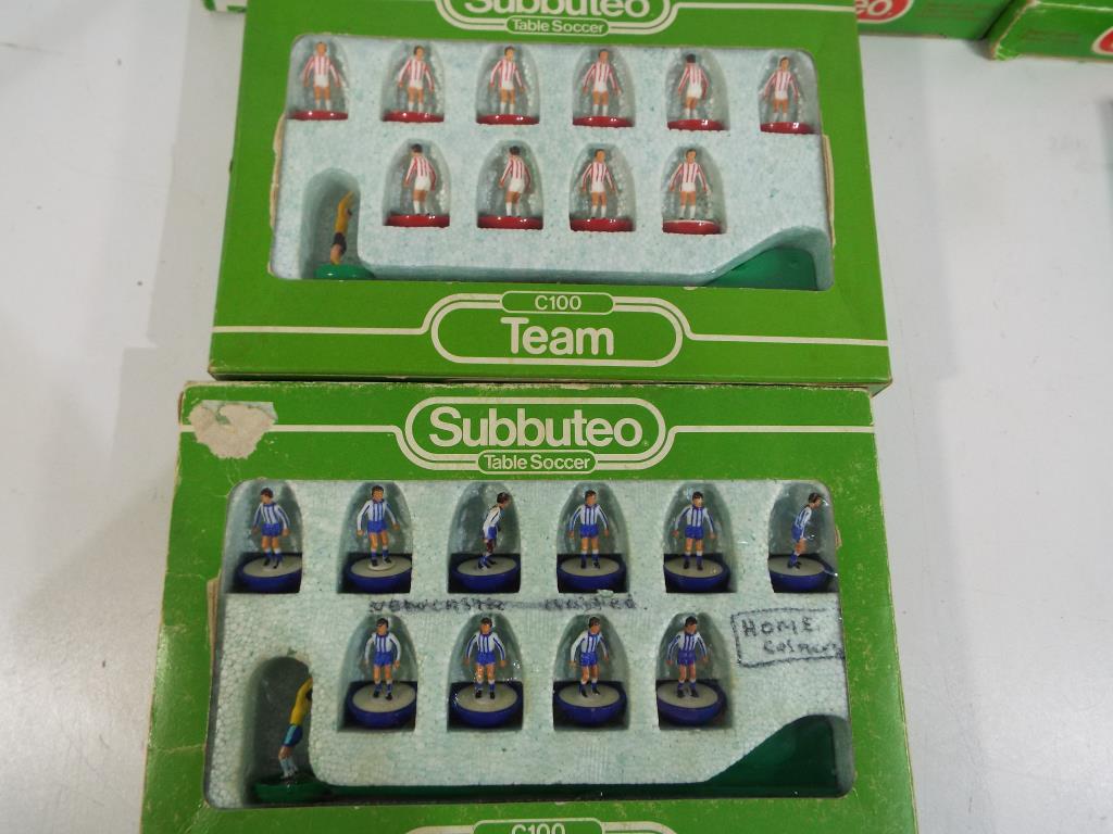Subbuteo - Eight Subbuteo table football teams 63000 and C100 # 219 ...