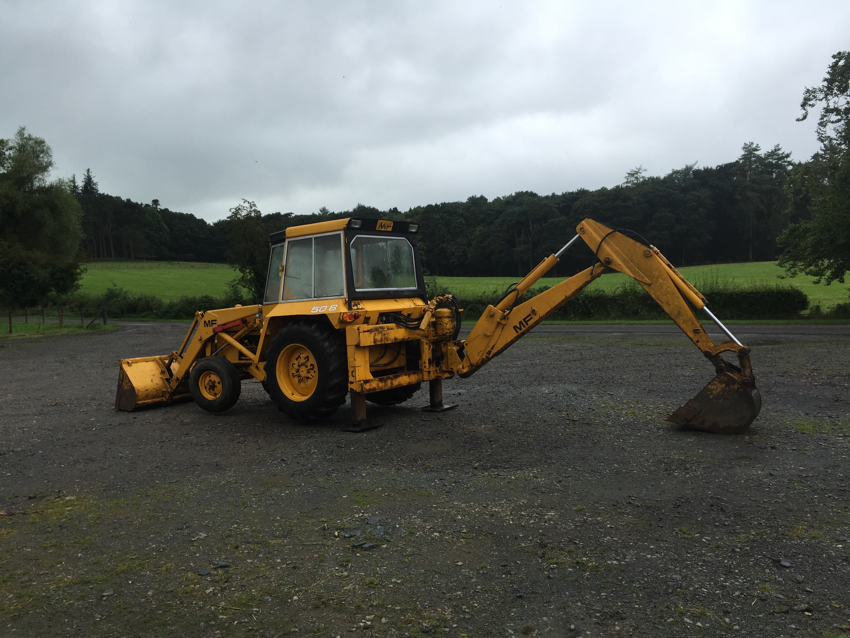 MASSEY FERGUSON 50B 2wd Back Hoe Digger LOADER Serial No: 23L6M5 ...