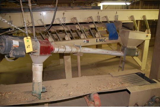 Chore-Time Flex Auger w/Hopper #34546 Single Phase Motor, 8 ft. Length ...