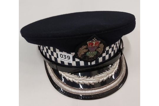 SCOTTISH POLICE OFFICERS PEAKED CAP