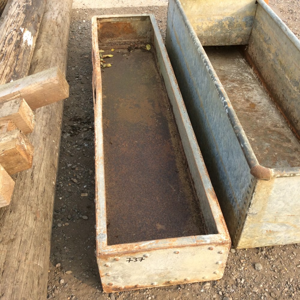 Cattle feed trough.