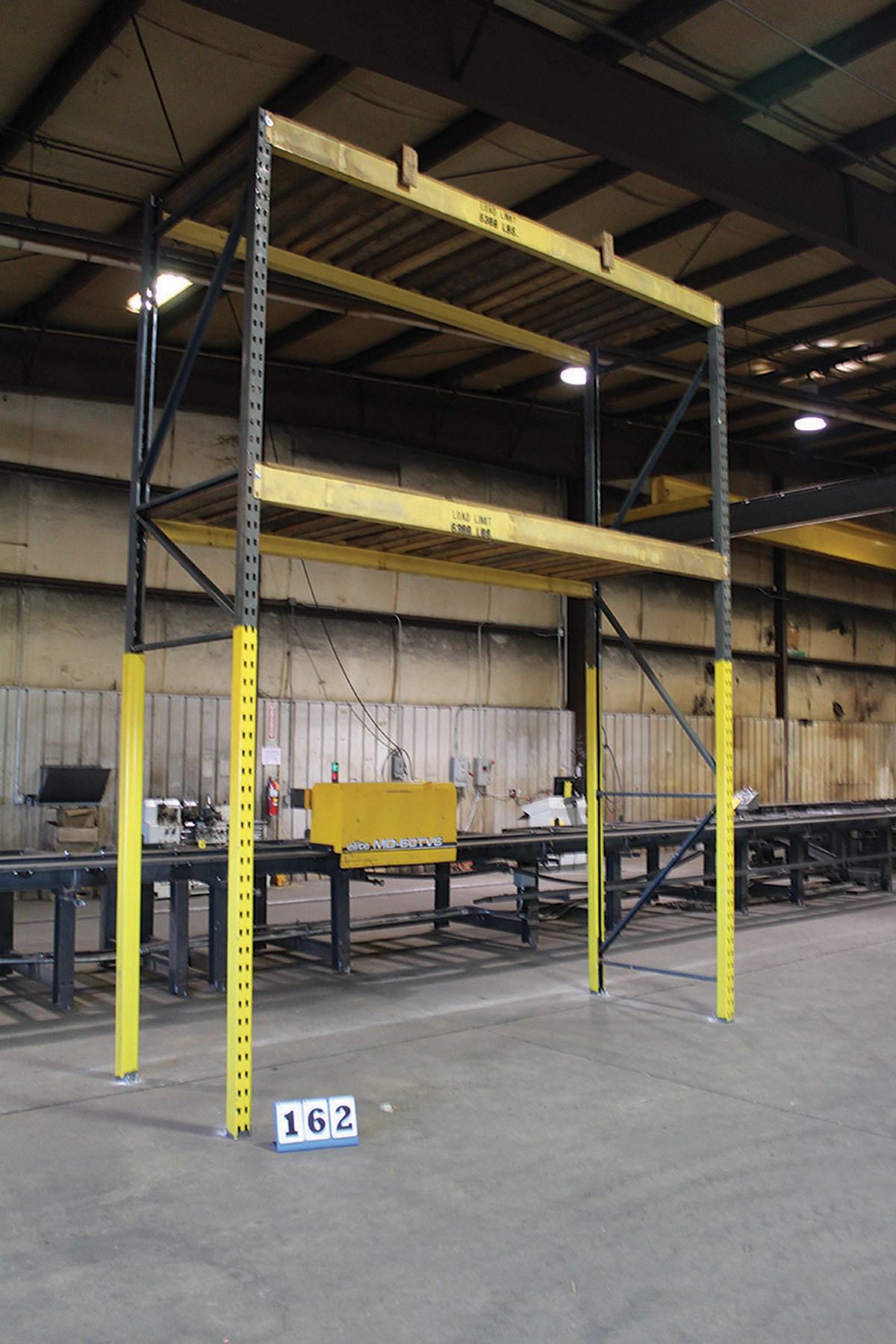 (2) SECTIONS OF PALLET RACKING; 15' X 46'' UPRIGHTS, 11' CROSS BEAMS