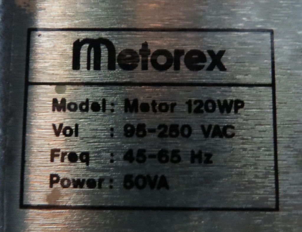 Metorex Security Products Metal Detector- Model Metor 120WP, 95-250vac ...