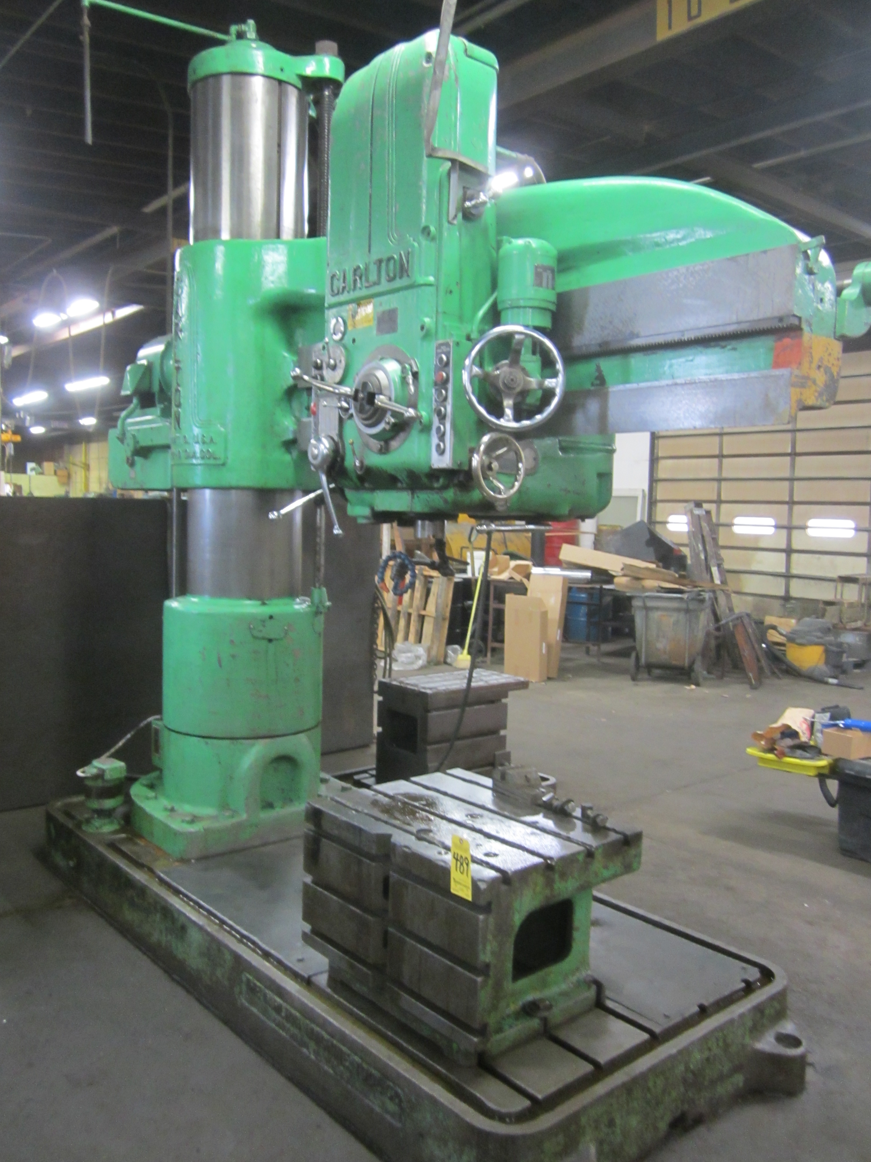 Carlton 4A Radial Arm Drill Press, s/n 4A-2589, 6 Ft. X 19 In., L-Base ...