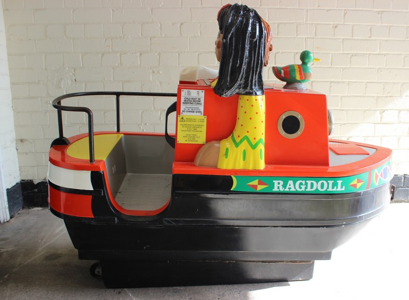 A children's Rosie & Jim coin operated canal boat ride (Requires ...