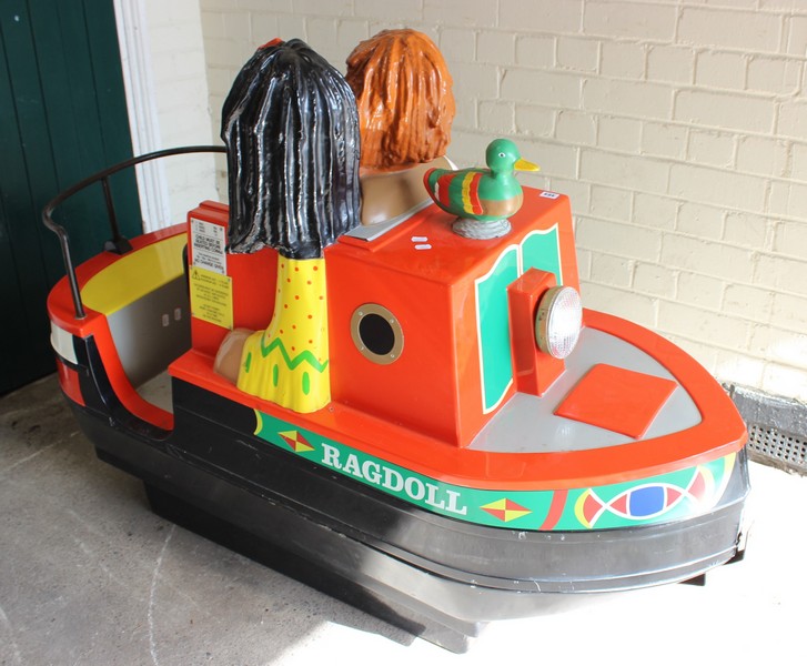 A children's Rosie & Jim coin operated canal boat ride (Requires ...