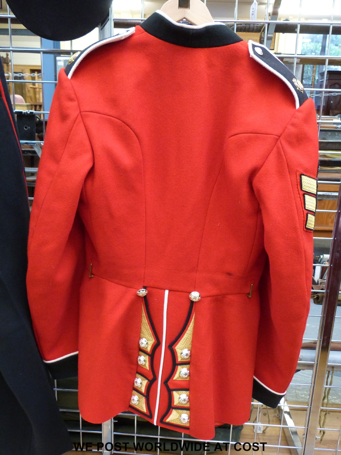 A Coldstream Guards colour sergeant's parade dress uniform tunic and ...