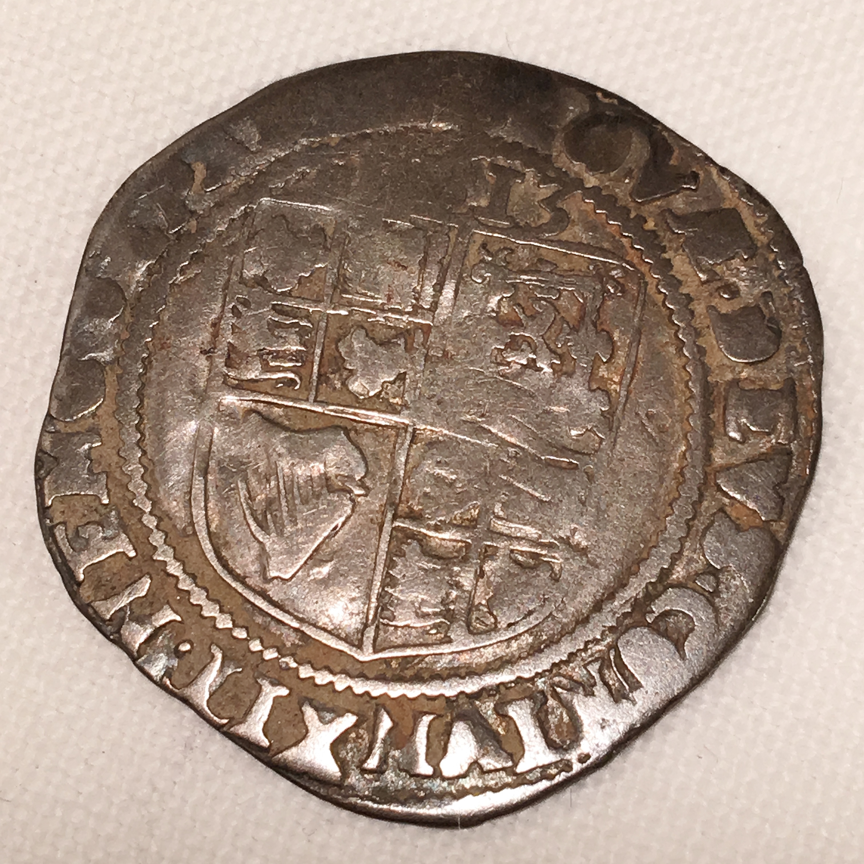 A collector's tray of British silver hammered coins, 40 pieces.