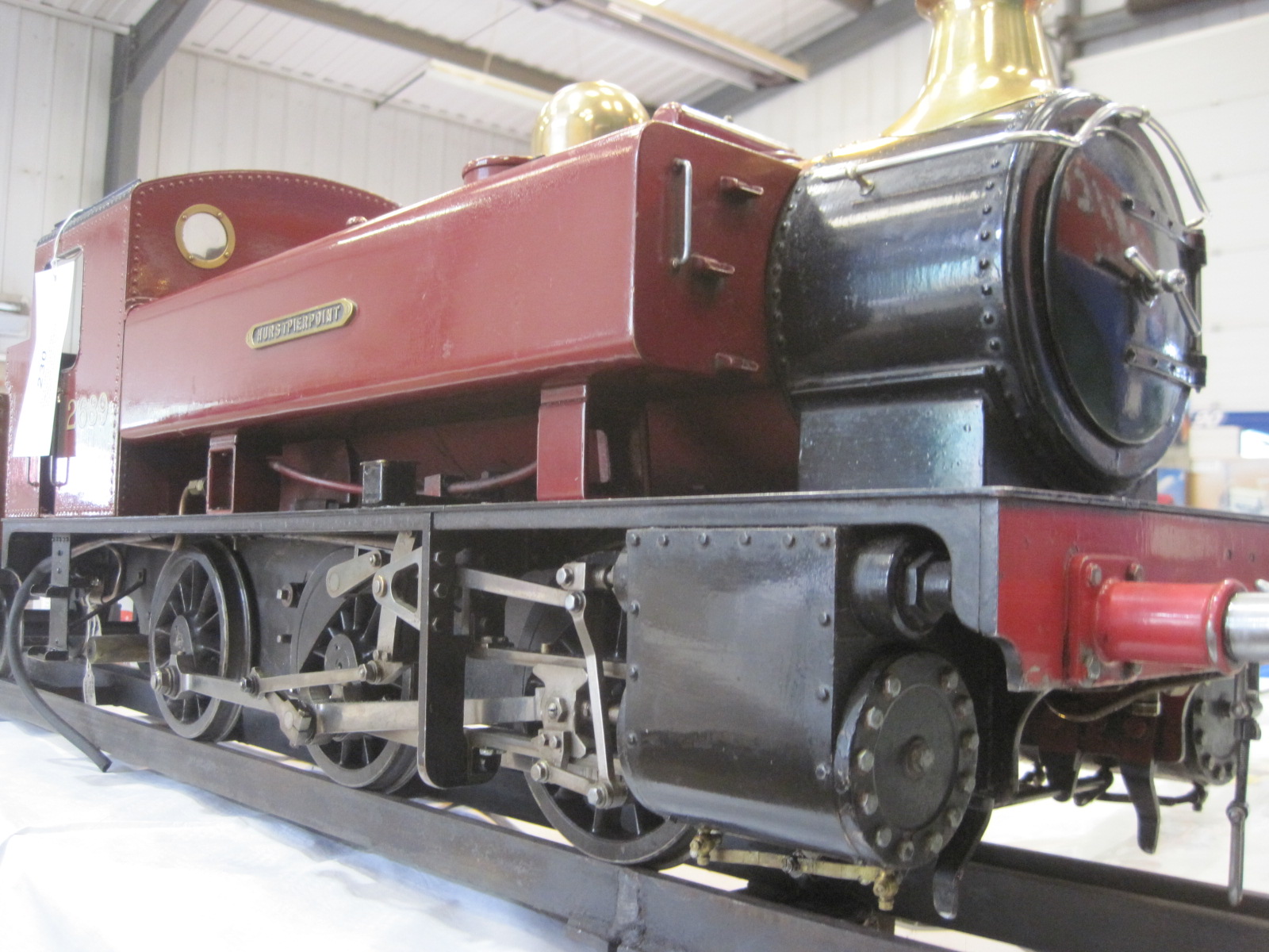 Circa 1960s 5' gauge Simplex 060 tank engine, tender and show rail ...
