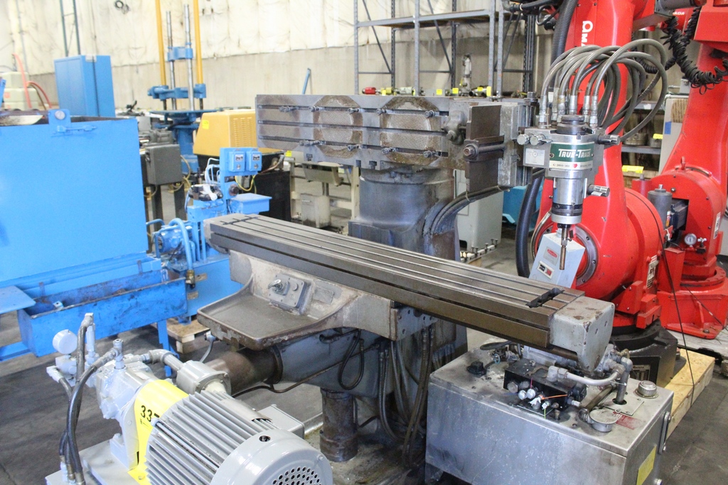 BRIDGEPORT T-RAM TRACER MILL , 9” X 60” TABLE , TRUE-TRACE C-360-3D TRACER