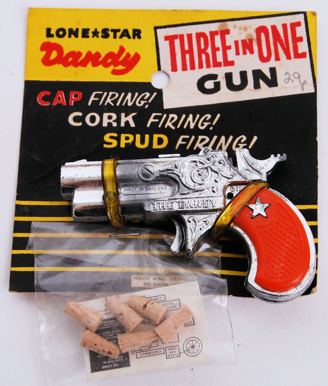 A very rare vintage 1950's Lone Star made ' Dandy Cap Firing / Cork ...