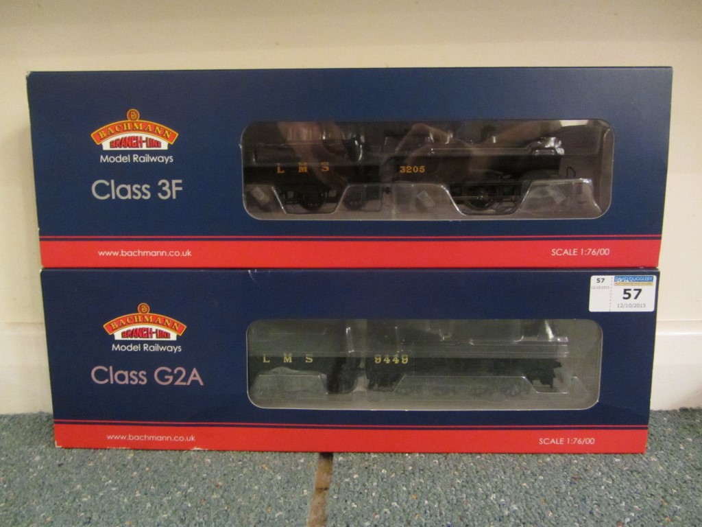 Bachmann 00 gauge LMS class G2A locomotive and tender 31-476 and class ...