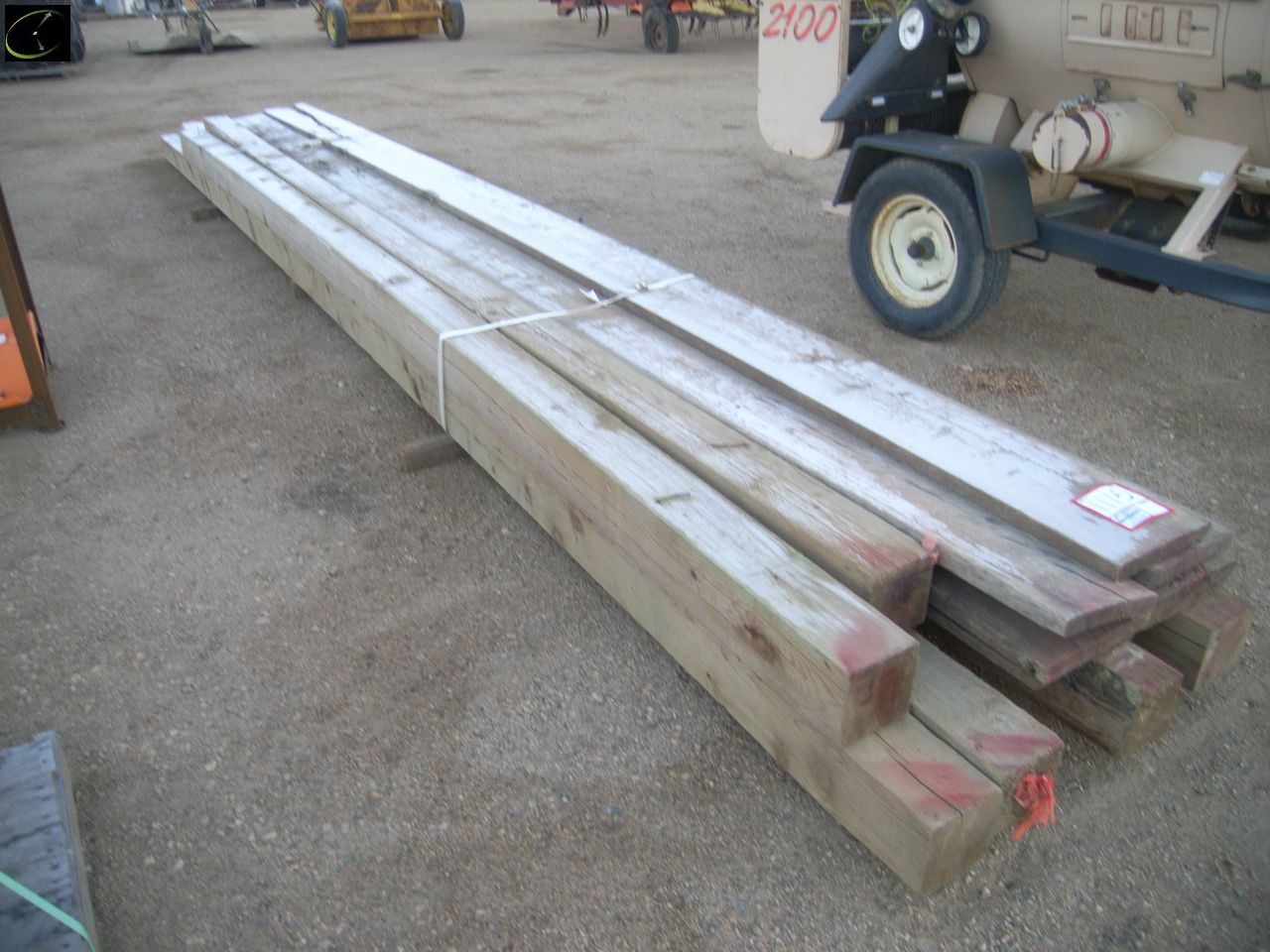 LUMBER 4PCS 6X6X24 PWF, 2PCS 6X6X20 PWF, 2PCS 6X6X16 PWF, 2PCS 2X12X22 FIRÂ